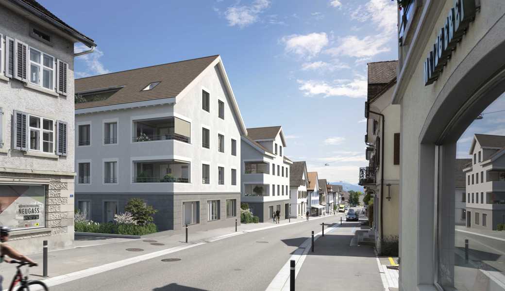 Neubauprojekt Berneck: Drei moderne Mehrfamilienhäuser im historischen ...