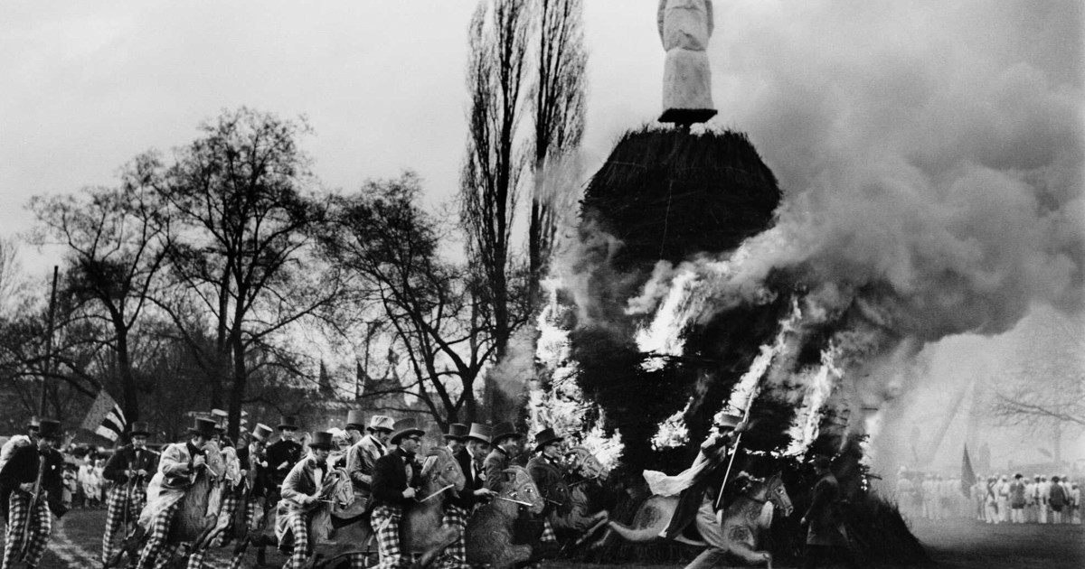 Wie im Jahr 1965: «Bögg-Aazönde» ohne Rösser, aber mit Steckenpferden ...