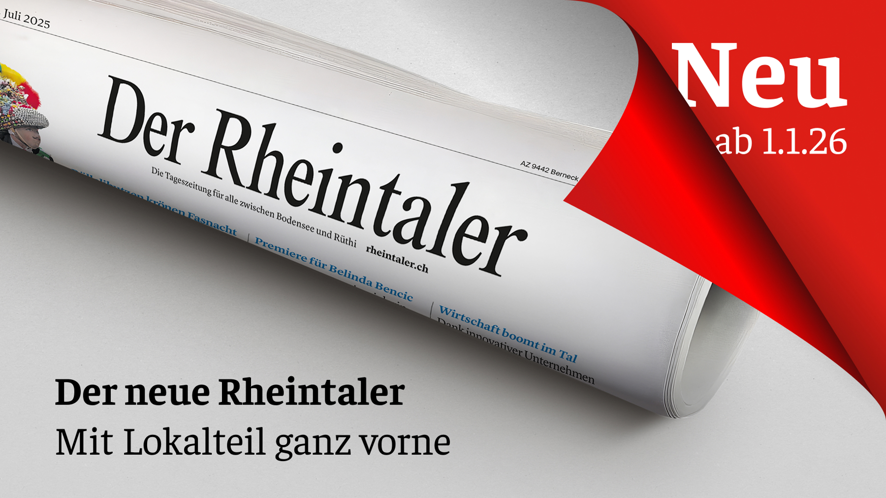 «Der Rheintaler» bringt den Lokalteil nach vorne | Der Rheintaler
