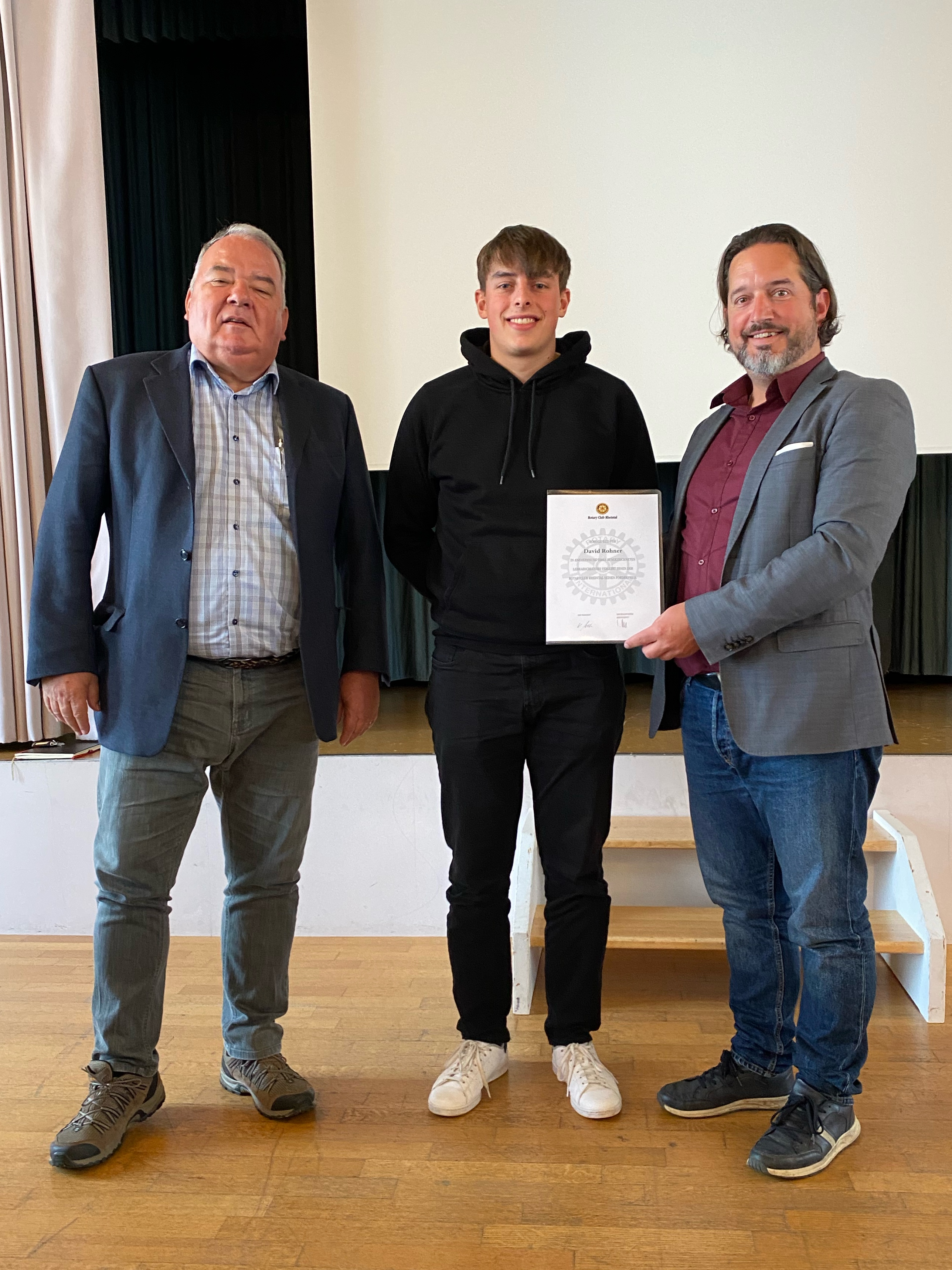 Der Rotary-Förderpreis 2023 geht an David Rohner | Der Rheintaler