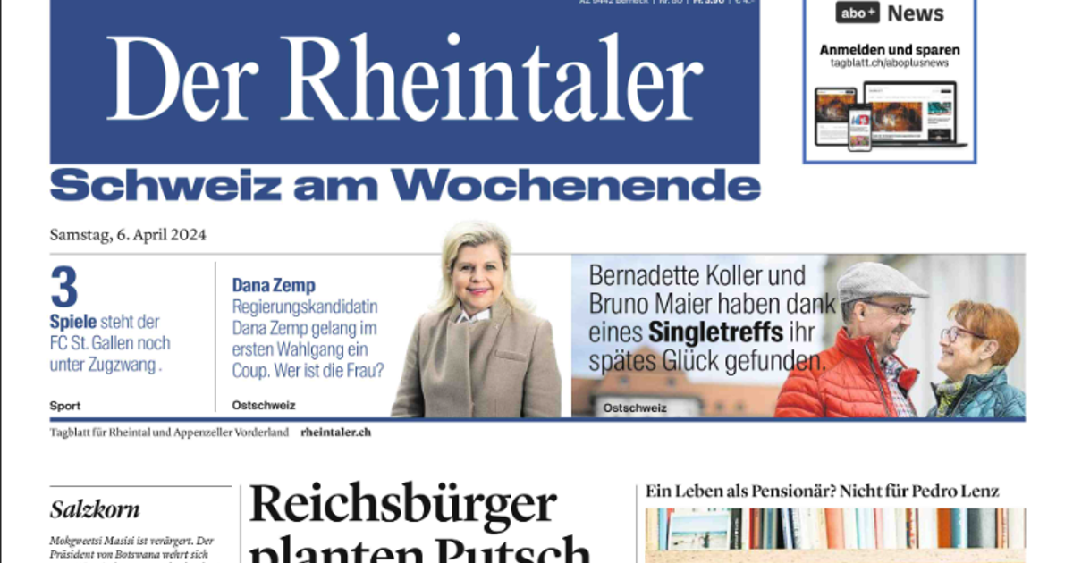 E-Paper der Samstagausgabe ist online | Der Rheintaler