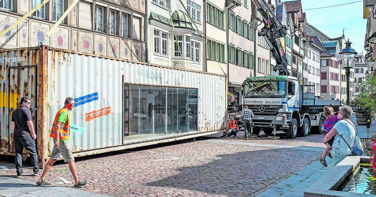 Ein Container für die Kunst | Der Rheintaler
