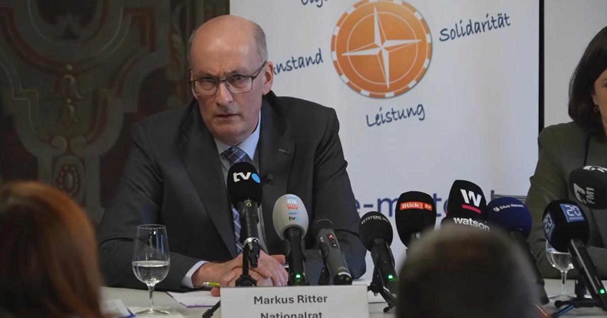 Pressekonferenz: Markus Ritter gibt seine Kandidatur für den Bundesrat ...