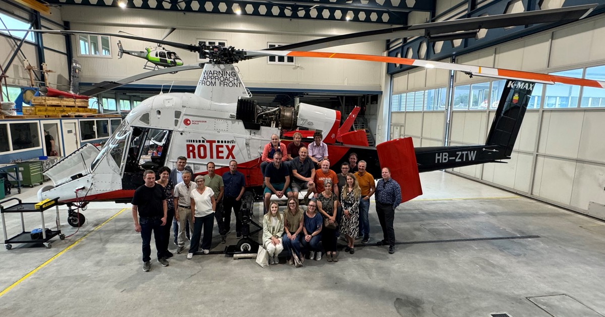 Giva Mitglieder besichtigen Rotex Helicopter AG | Der Rheintaler